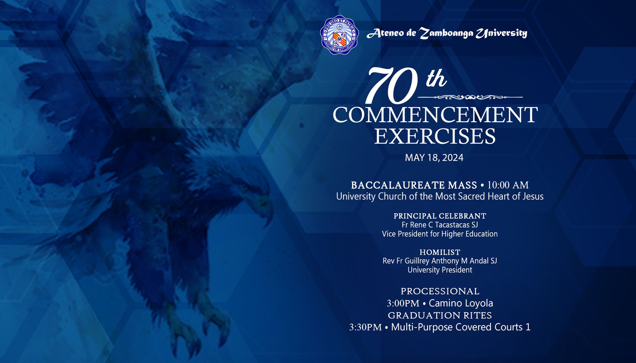 The 70th Higher Education Commencement Exercises – Ateneo de Zamboanga ...