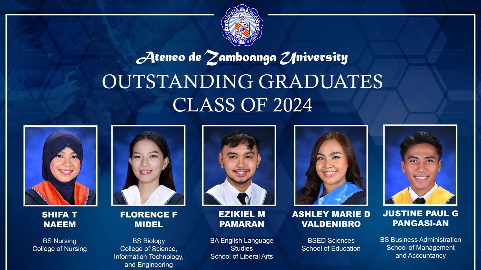 Outstanding Graduates of Class of 2024 – Ateneo de Zamboanga University