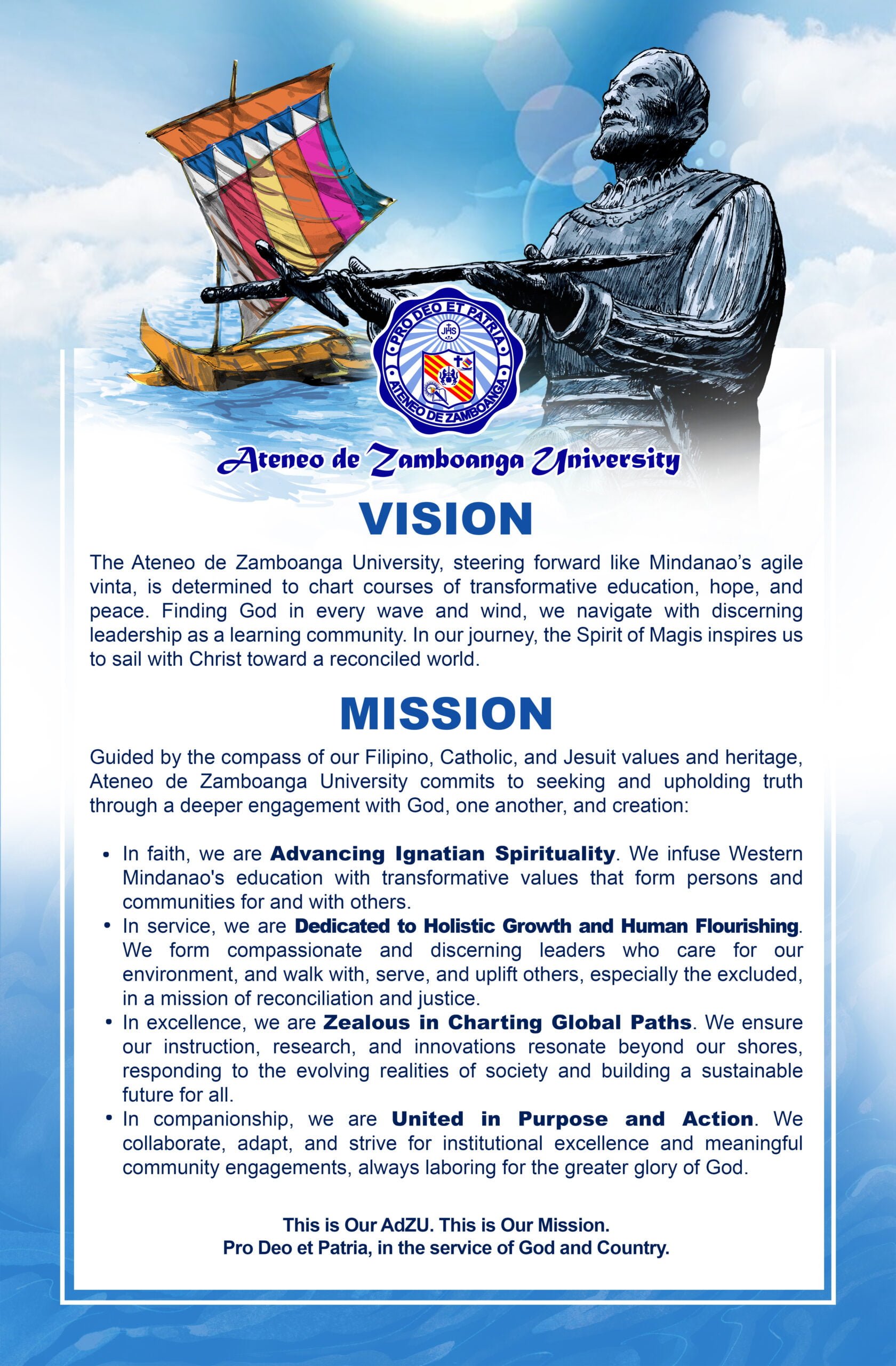 Vision & Mission - Ateneo de Zamboanga University